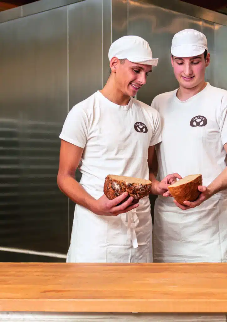 das junge Team der Backstube - Gnaier Bäckerei